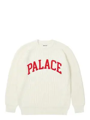 PALACE Collegiate Knit - White