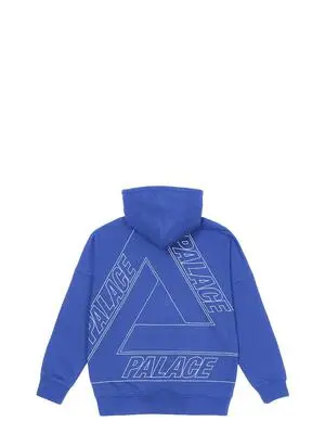 PALACE Jumbo Triferg Drop Shoulder Hood - Navy Blue