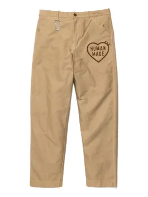 HUMAN MADE Heart Print Chino Pants - Beige