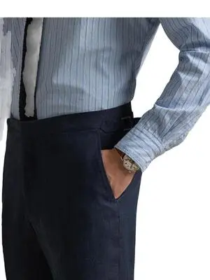 POLO RALPH LAUREN Polo Ralph Lauren Flat-Front Linen Trousers