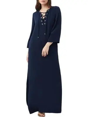 Trina Turk Catamaran Printed Maxi Dress - Indigo
