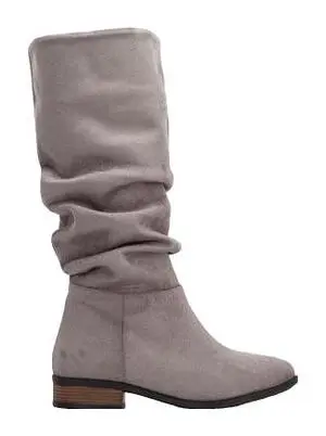 FOREVER & ALWAYS SHOES Maribel Knee High Slouch Boots - Grey