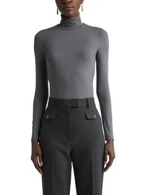 ST. JOHN St. John Collection Nuda Jersey Turtleneck Top