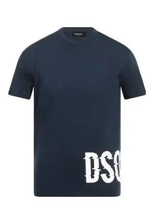 Dsquared2 T-shirt Military Size Cotton - Navy