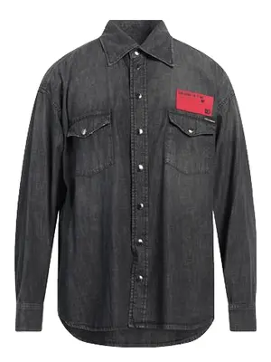 Dolce & Gabbana Denim Shirt Size Cotton - Black