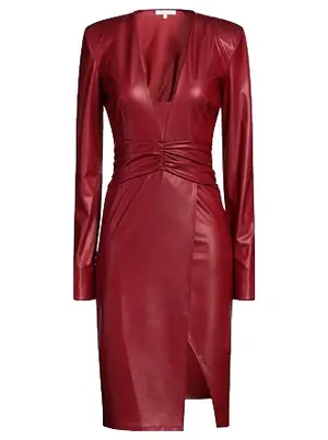 Patrizia Pepe Midi Bodycon Dress - Red