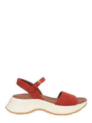 Hogan Leather Sandals - Red