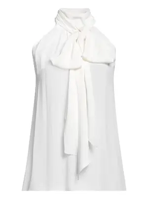 Pinko Solid Georgette Top - White