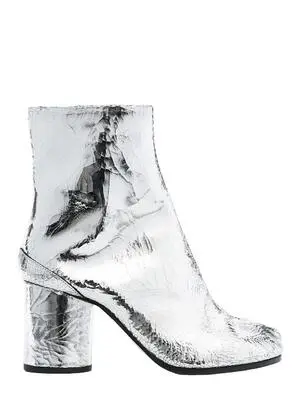 MAISON MARGIELA Tabi Ankle Heel Boots - Silver
