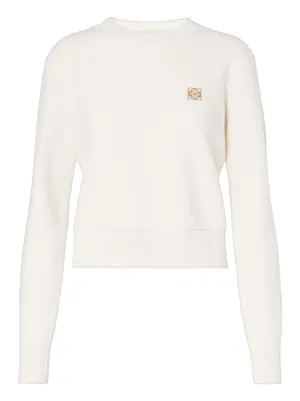 Loewe Anagram Wool Sweater - White