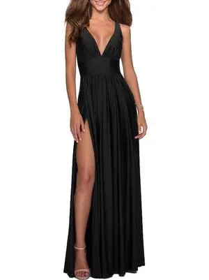 LABOMME Empire Waist Gown - Black