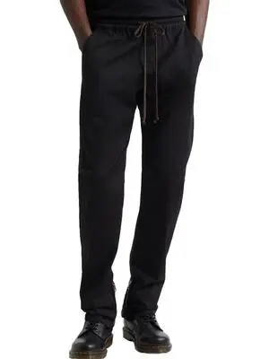 JKEEFER Marginal Moto Stretch Cotton Gabardine Pants - Black