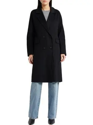 Rails Bristol Wool-blend Overcoat - Black