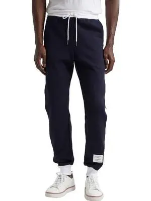 Thom Browne 4-bar French Terry Joggers - 415 Navy