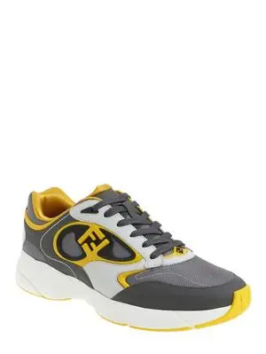 Fendi Forward Low Top Sneaker - Silver Senap