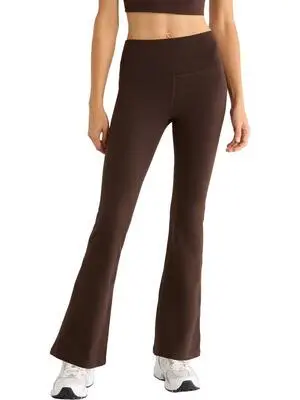 Zella Flex High-Waist Flare Leg Pants Brown Mole
