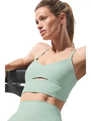 Alo Yoga Soft Highlight Bra Spearmint Heather
