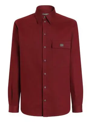 Dolce & Gabbana Cotton Shirt With Tag - Bordeaux