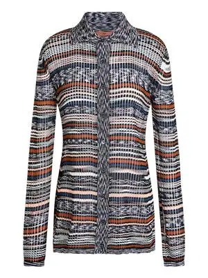 Missoni Spacedyed Pointelle-knit Shirt - Black