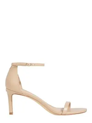 STUART WEITZMAN Amelina 75 Leather Sandals - Beige