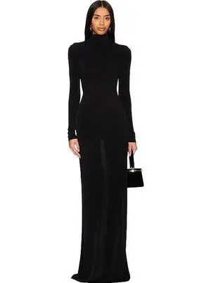SEROYA Kim Maxi Dress - Black