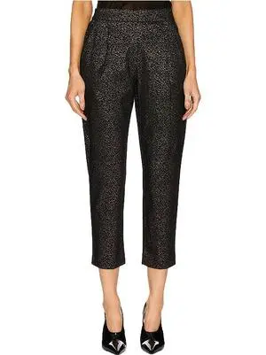 ALLSAINTS Aleida Lux Trouser - Black & Gold