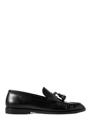 THE ROW Tasselled Leather Loafers - Black