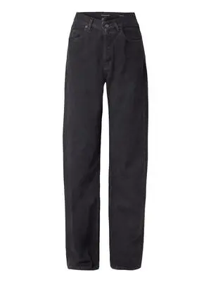 Saint Laurent High-rise Baggy Jeans - Black