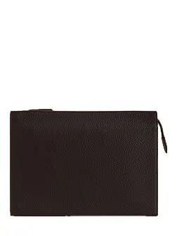 MARK CROSS Harry 14 In Tumbled Grain Pouch - Black