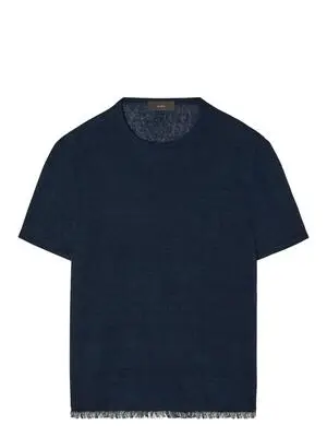 Alanui Linen T-shirt - Blue