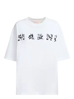Marni Logo Print T-shirt - White