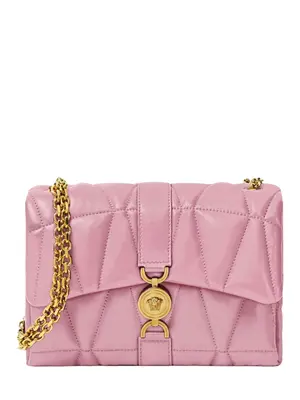 Versace Kleio Quilted Shoulder Bag - Pink