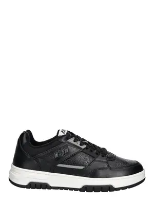 MSGM Logo-patch Sneakers - Black