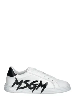 MSGM Logo-print Sneakers - White