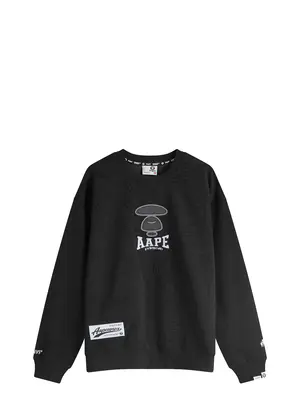 A BATHING APE Camo Ice Hockey Sweatshirt - Black