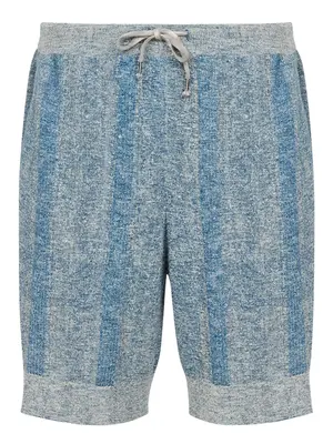 MAISON MARGIELA Striped Shorts - Blue