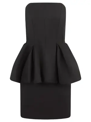 Nina Ricci Wool Mini Dress - Black
