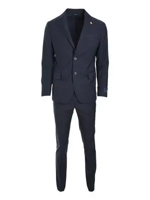 TOMBOLINI Virgin Wool Suit - Blue