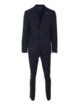 TOMBOLINI Virgin Wool Suit - Blue