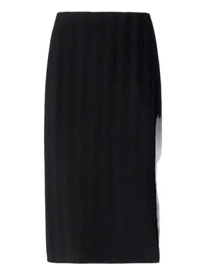 Missoni Zigzag-pattern Midi Skirt - Black