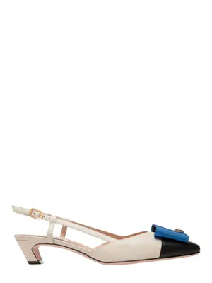 Bally 35mm B-bow Pumps - White