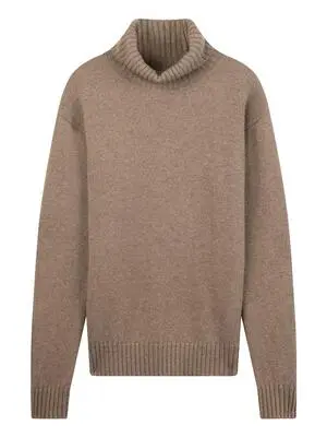 Gobi Cashmere GOBI Mongolian Cashmere Classic Turtleneck Sweater Taupe