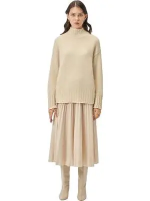 GOBI MONGOLIAN CASHMERE Relaxed-fit Cashmere Turtleneck - Off White