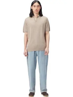 Gobi Cashmere Silk Cashmere Polo Shirt - Nomad