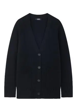 GOBI MONGOLIAN CASHMERE Relaxed-fit Cashmere Cardigan - Black