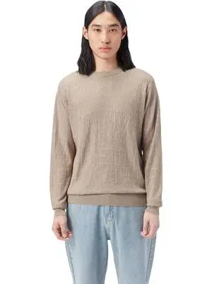 GOBI MONGOLIAN CASHMERE Lightweight Silk Cashmere Textured Sweater Nomad