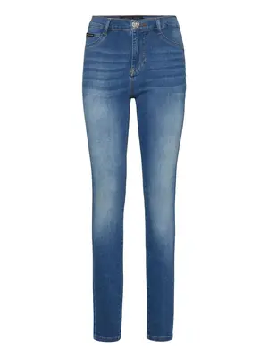 Philipp Plein High-waist Jeggings - Blue