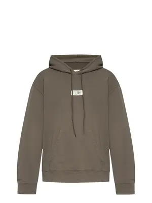 MAISON MARGIELA MM6 Maison Margiela Numbers Motif Hoodie Green