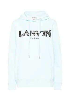 LANVIN Logo Hoodie - Blue
