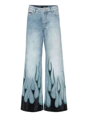 Philipp Plein Skater-fit Jeans - Blue